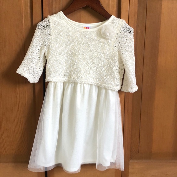 healthtex | Dresses | Healthtex Classy Little Ivory Sparkle Dress ...